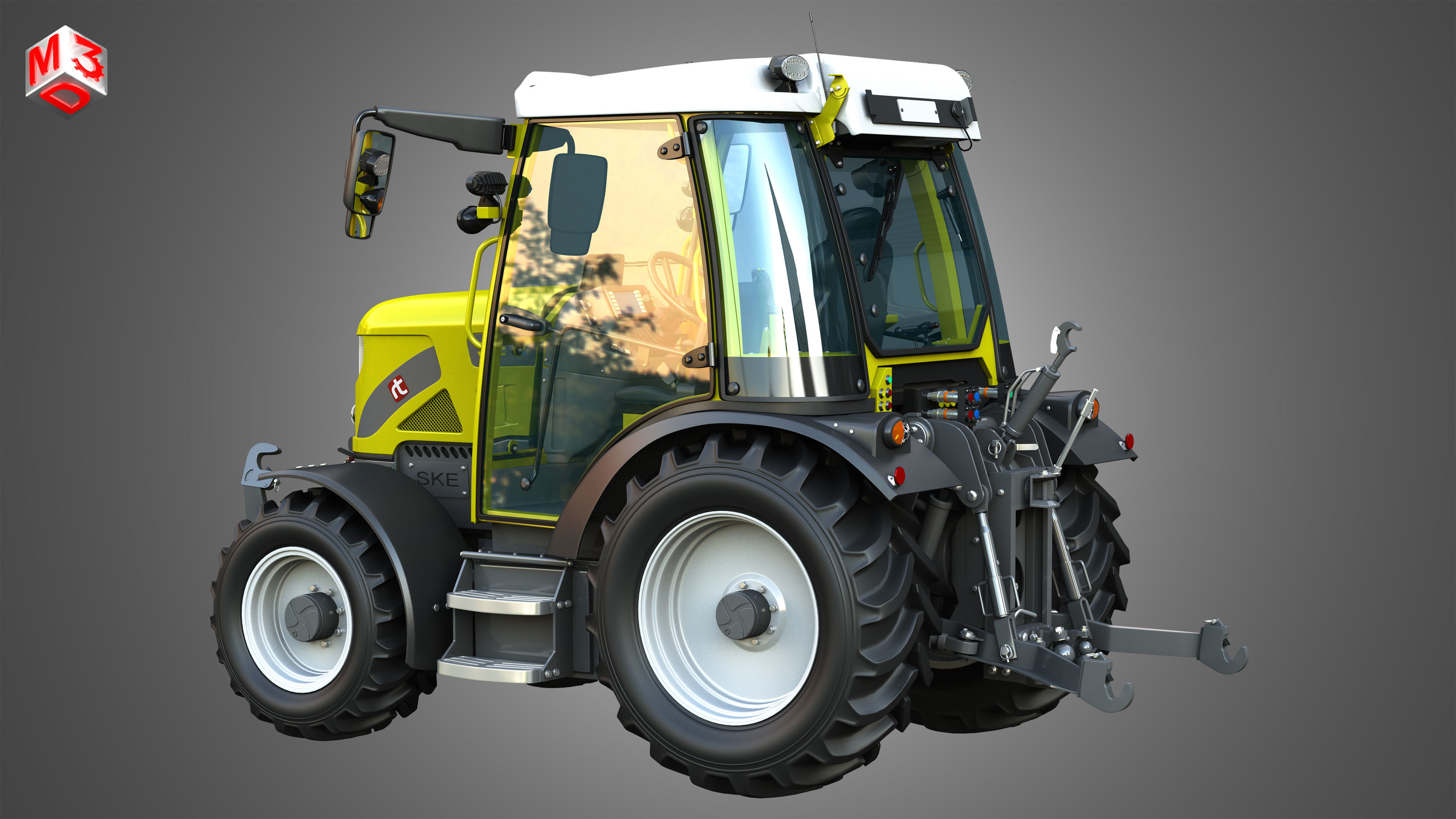 SKE 50 - Electric Tractor 3D model | CGTrader