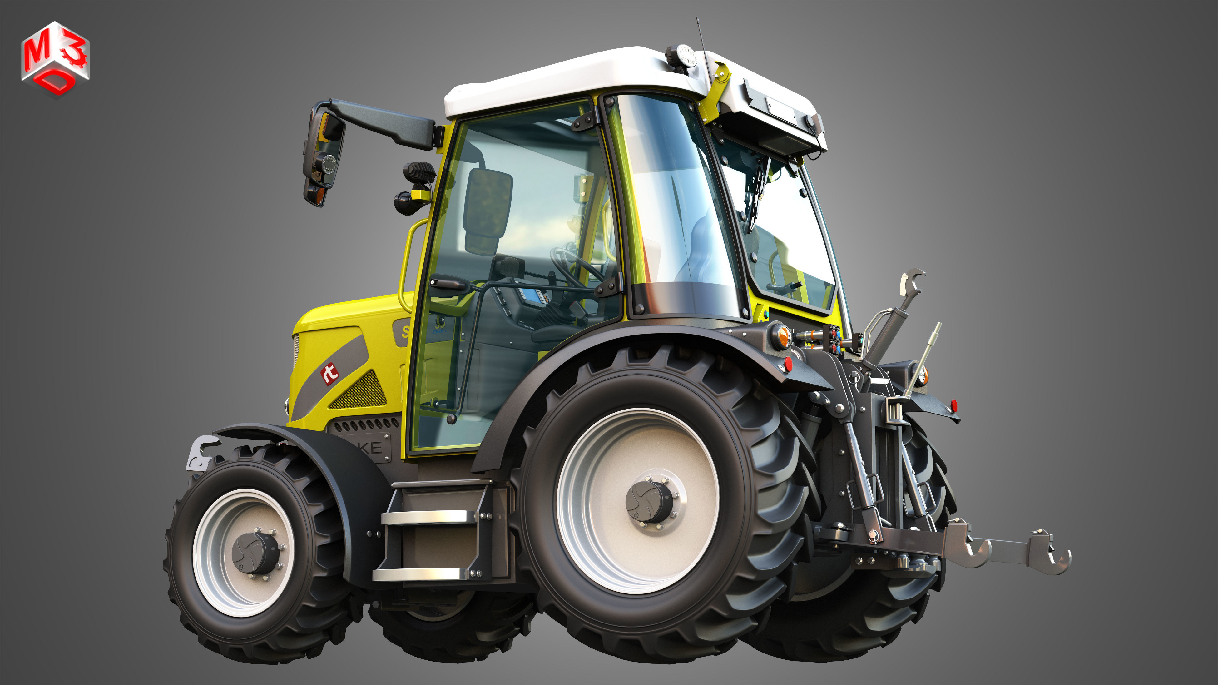 SKE 50 - Electric Tractor 3D model | CGTrader