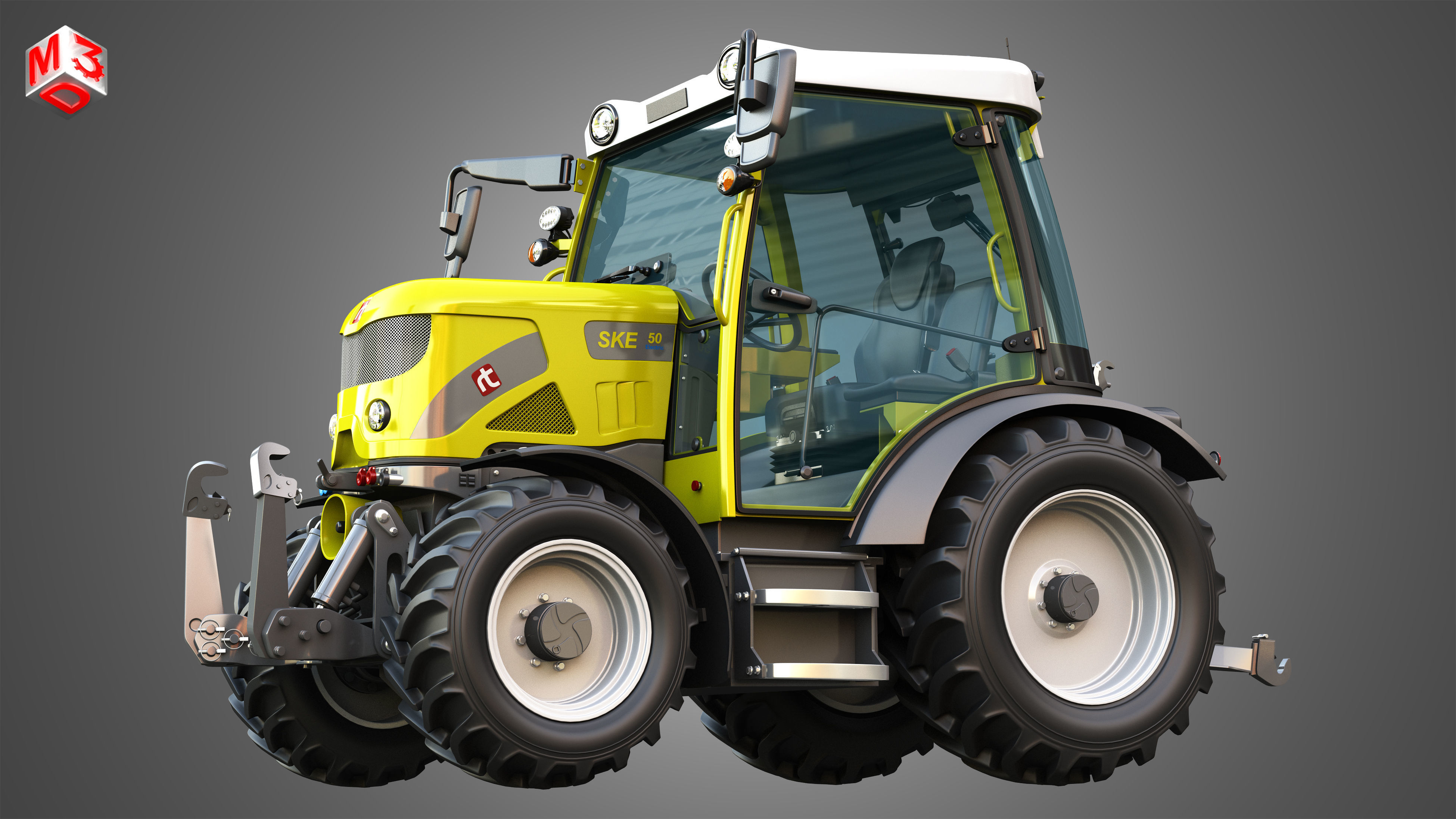 SKE 50 - Electric Tractor 3D model | CGTrader
