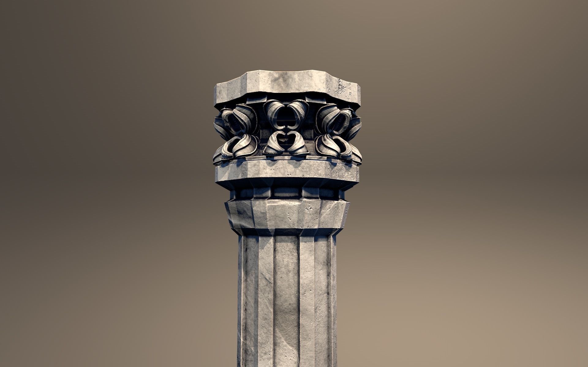 3D model Column Castle Pillar VR / AR / low-poly | CGTrader
