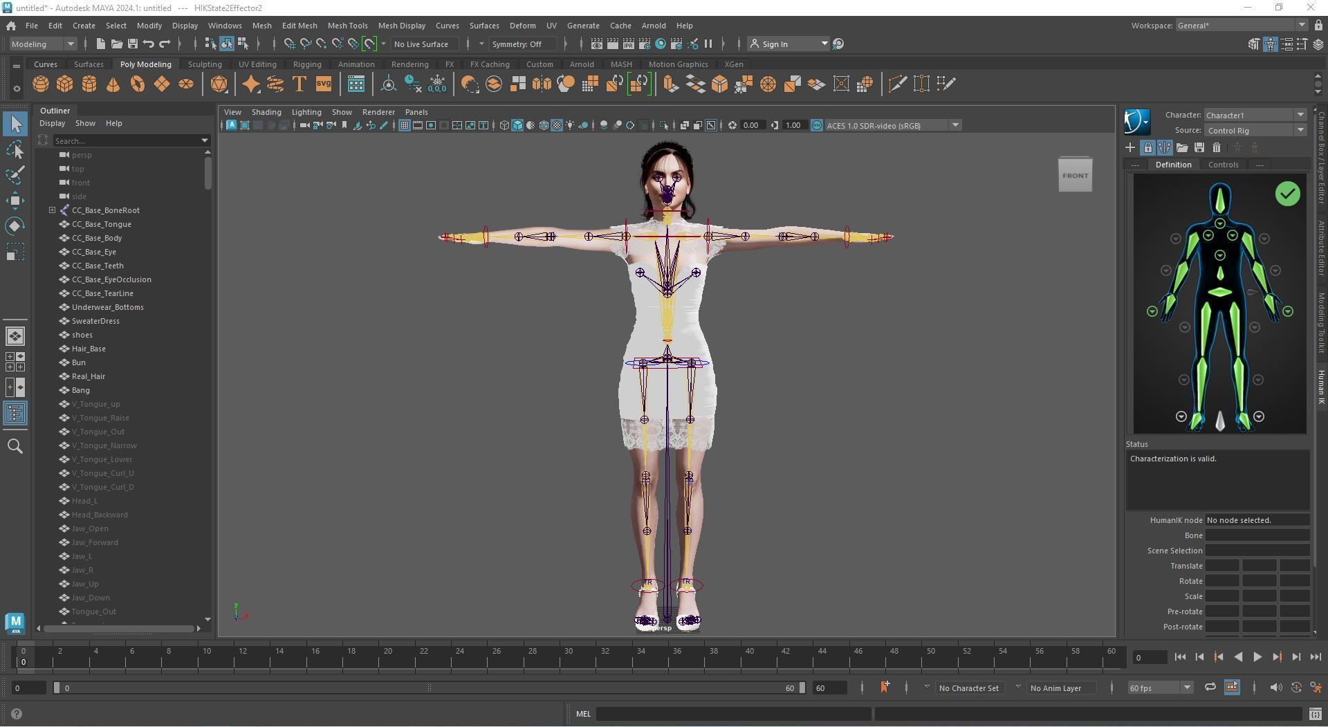 3D model Ana de Armas Rigged animated 2500 Free animations tutorial VR ...