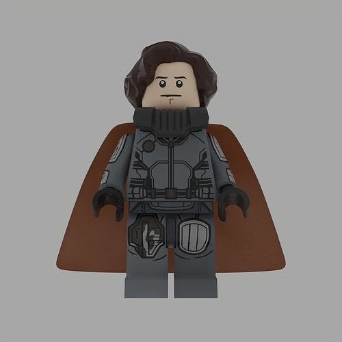 Paul Dune Lego Caracter Rigged 3D model rigged | CGTrader