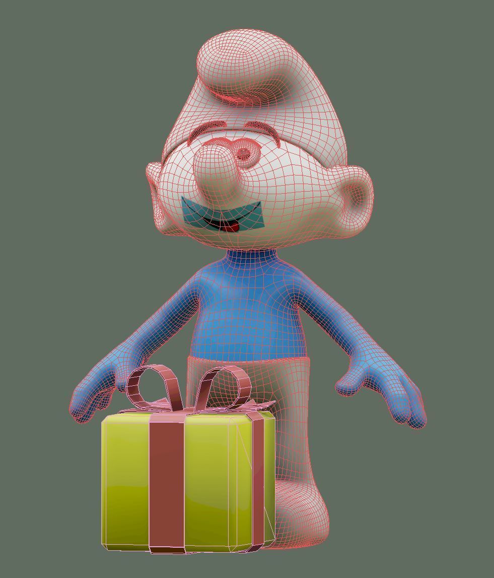 3D model Jokey Smurf VR / AR / low-poly | CGTrader