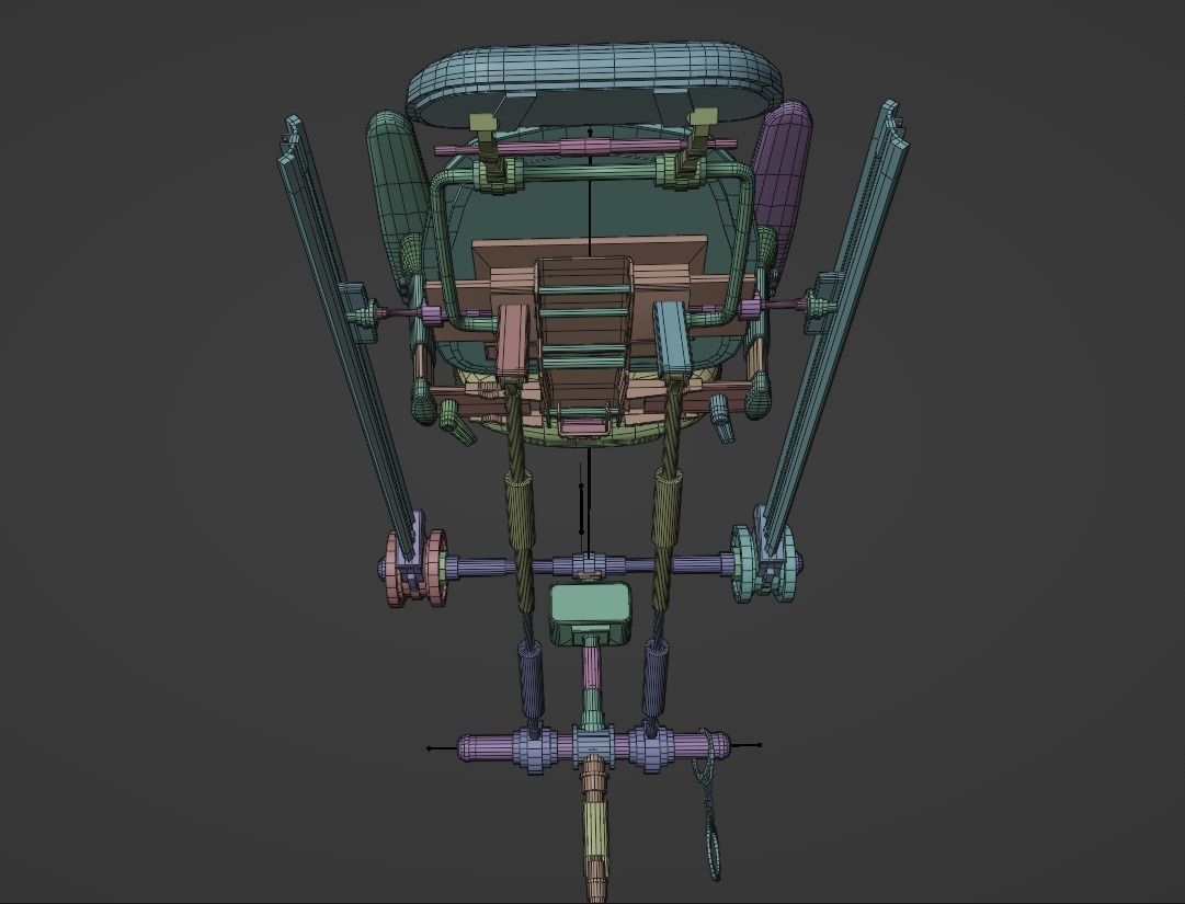 3D model Robotic Chair Machine VR / AR / low-poly | CGTrader