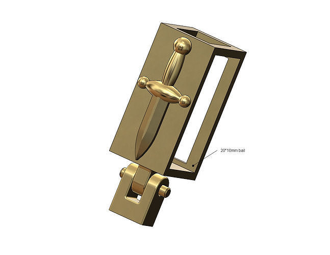 Dagger bail link 3D model 3D printable | CGTrader