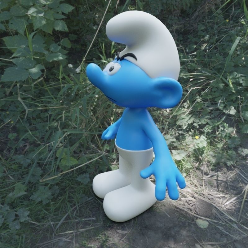 3D model Grouchy Smurf VR / AR / low-poly | CGTrader