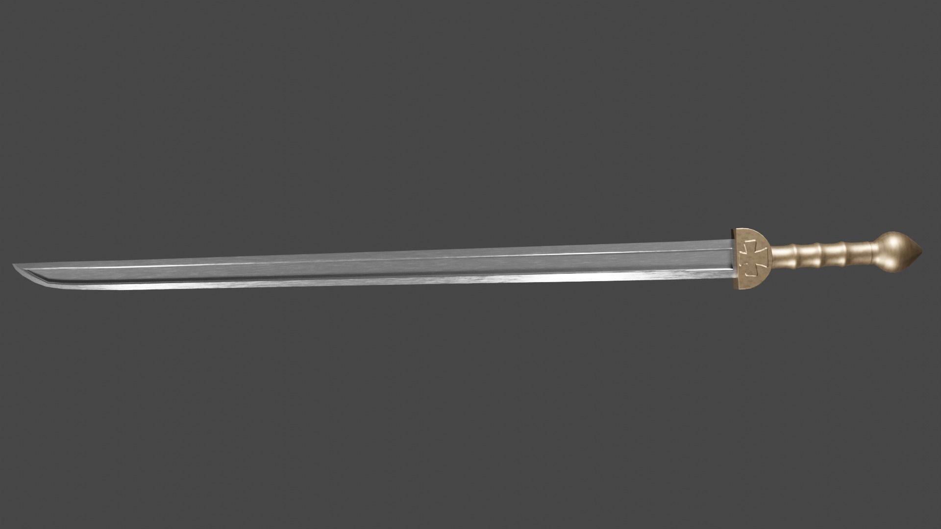 3D model Langsax sword with Gladius handle VR / AR / low-poly | CGTrader