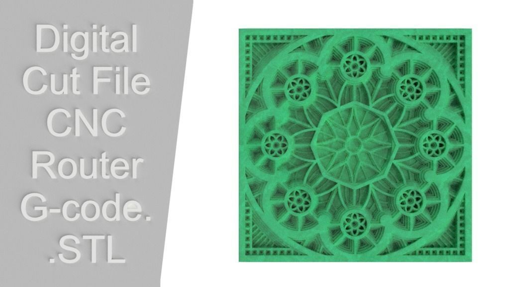 D01 Digital Files For Milling and CNC Router Cut Toolpath Art 3D model ...