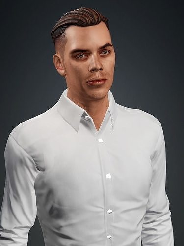 Rigged Blender Man-K 3D Model 3D model animated rigged | CGTrader