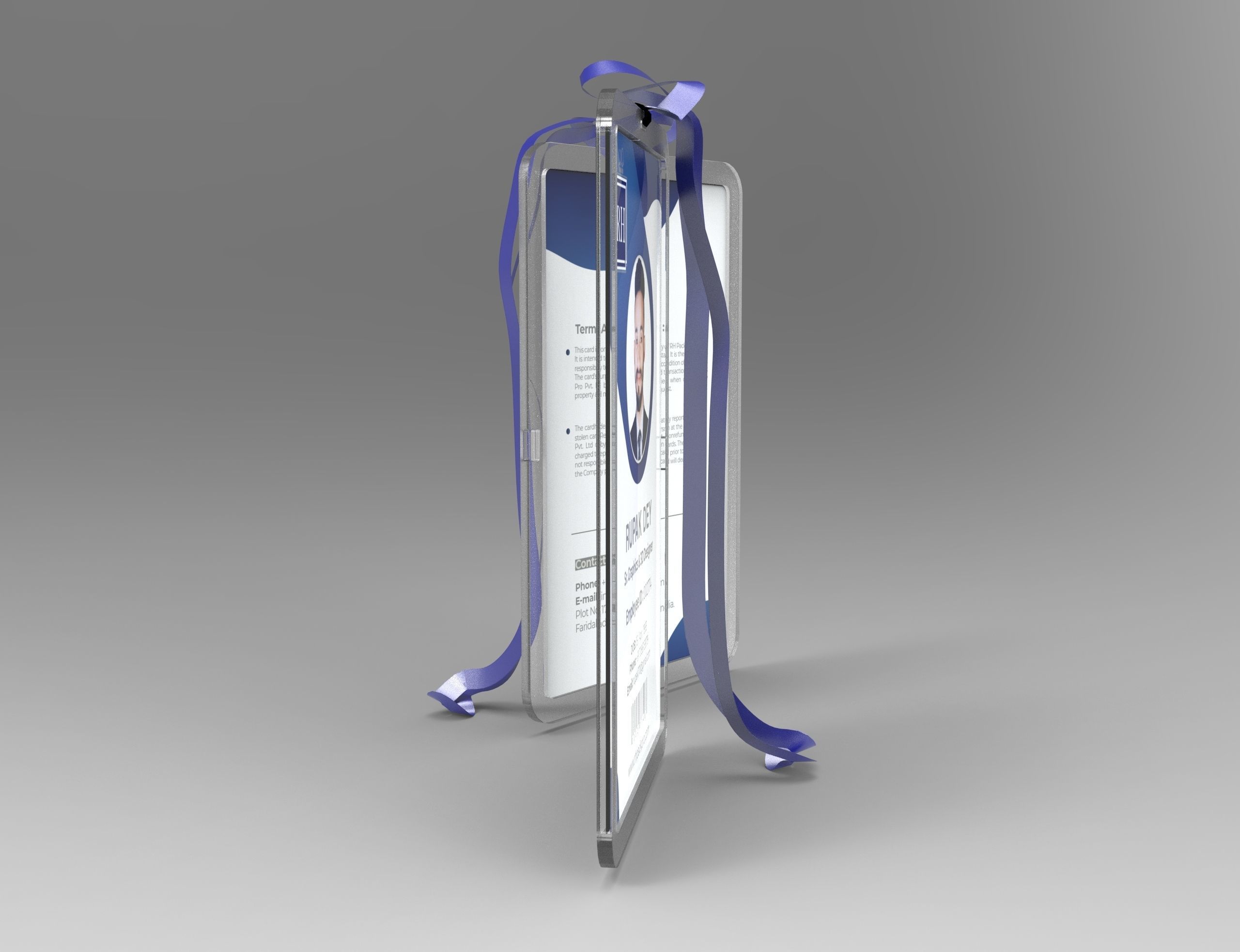 3D ID Card Mockup free VR / AR / low-poly 3D model | CGTrader