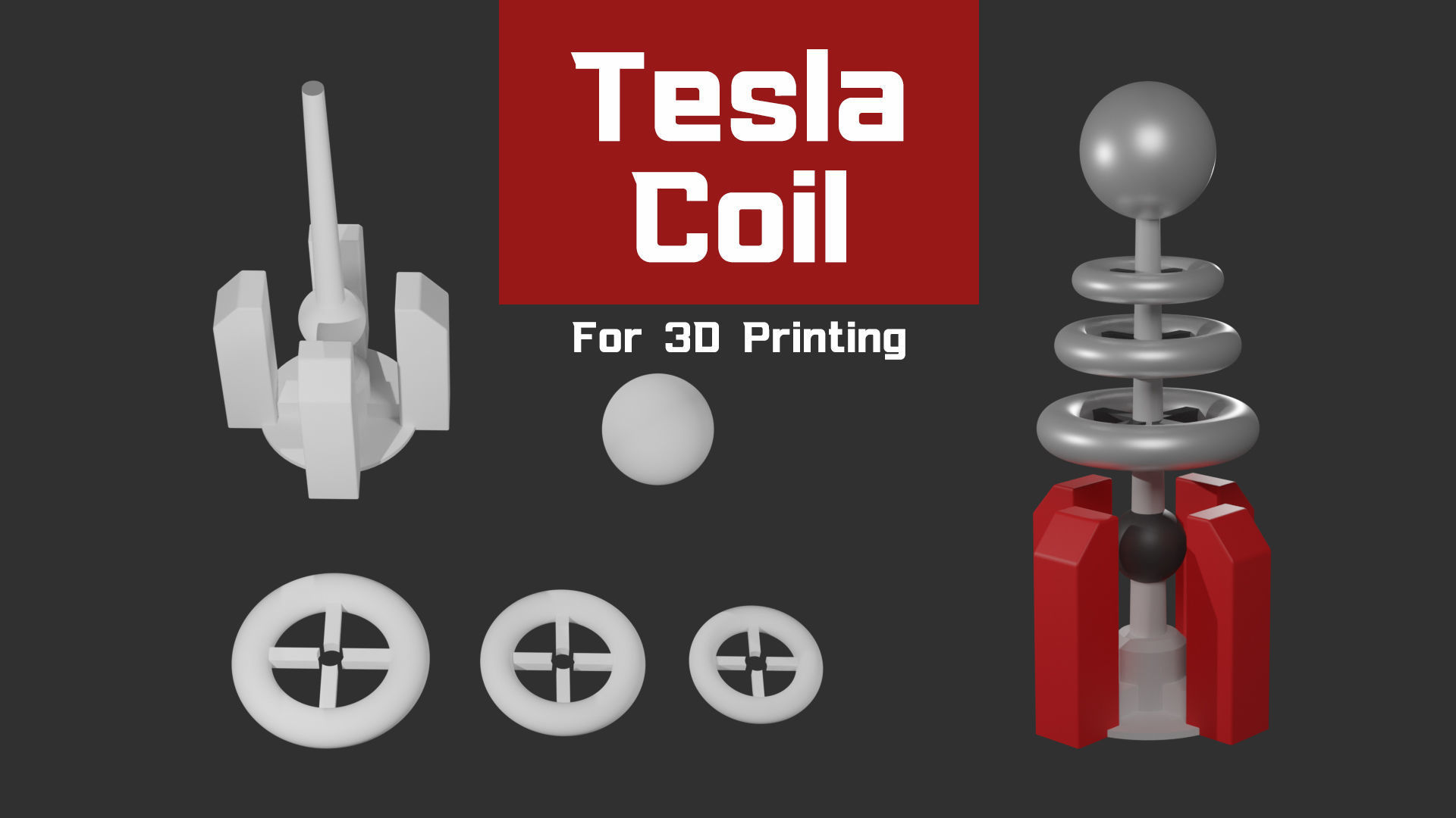 Tesla Coil - Red Alert 2 3D model 3D printable | CGTrader