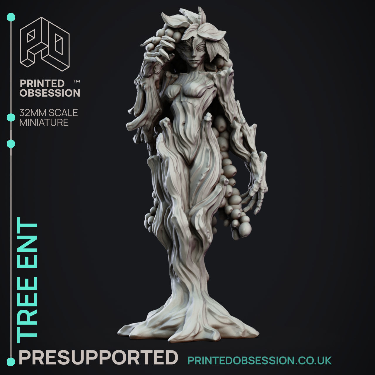 Tree Ent - 3D Printable TTRPG - PRESUPPORTED - 32mm Scale 3D model 3D printable | CGTrader