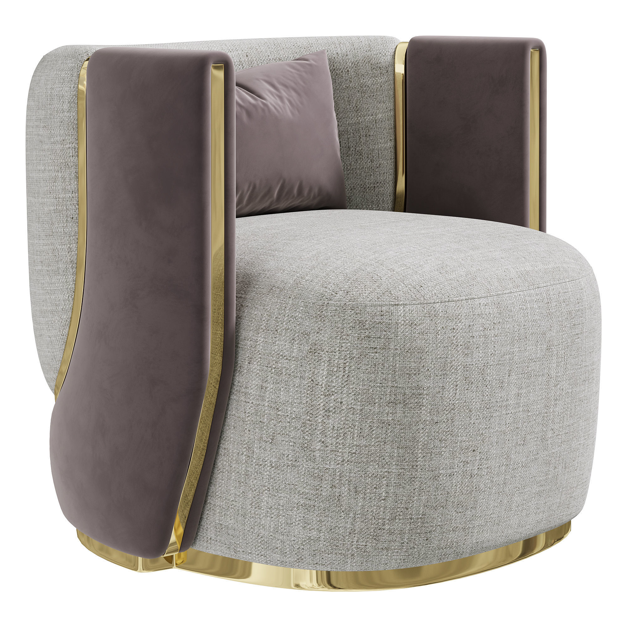 Botega Gold Armchair by Elvemobilya 3D model | CGTrader