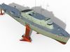 USS Plainview AGEH hydrofoil ship 3D model | CGTrader