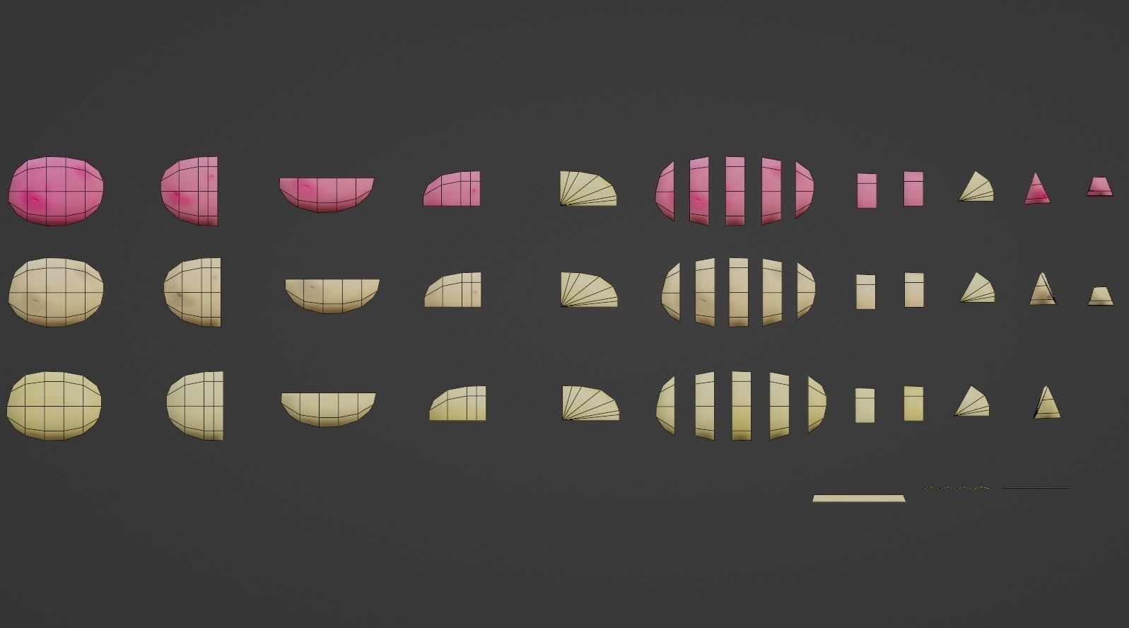 3D model Potato growing and cooking set VR / AR / low-poly | CGTrader