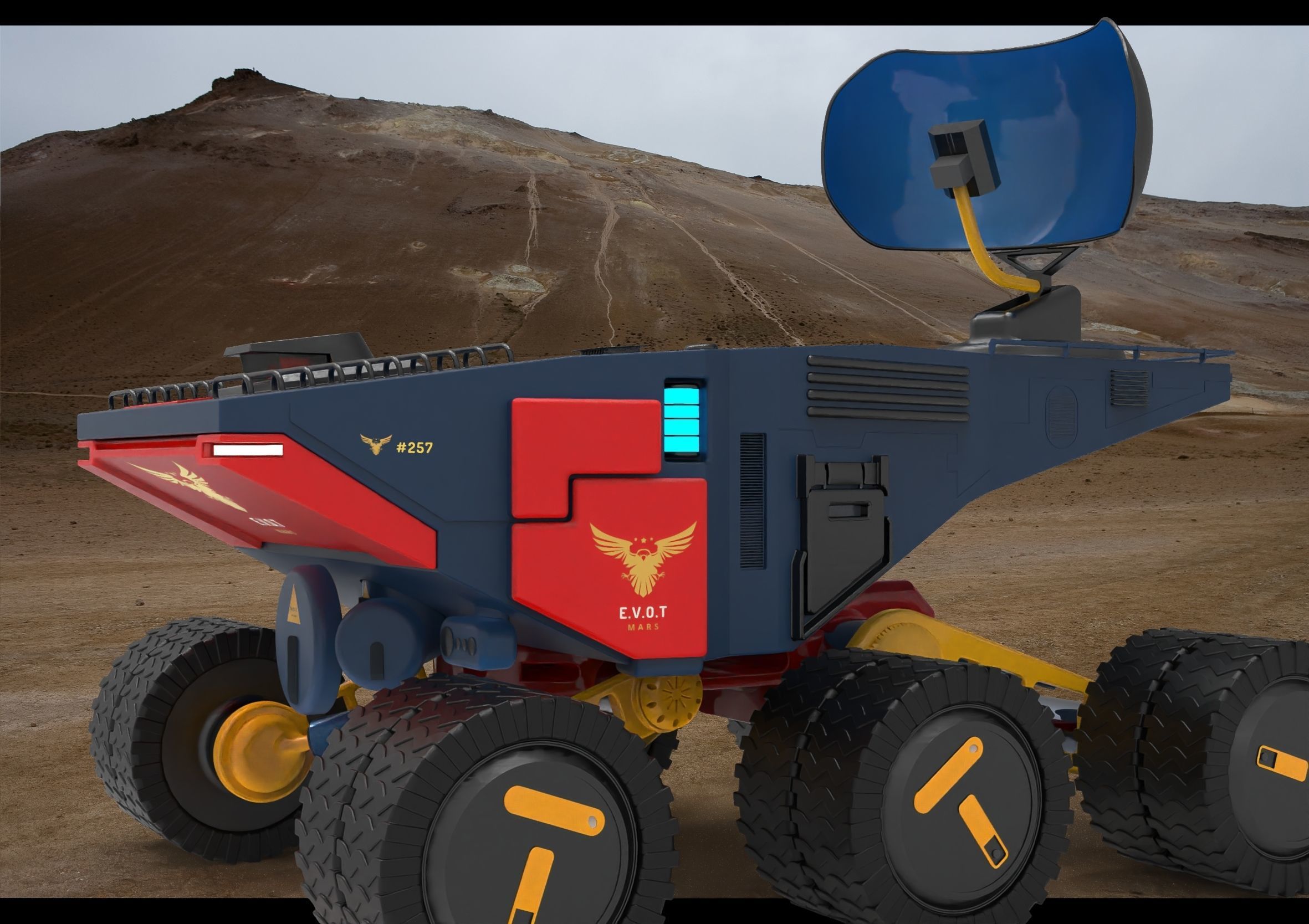 Exploration Rover 3D model 3D printable | CGTrader