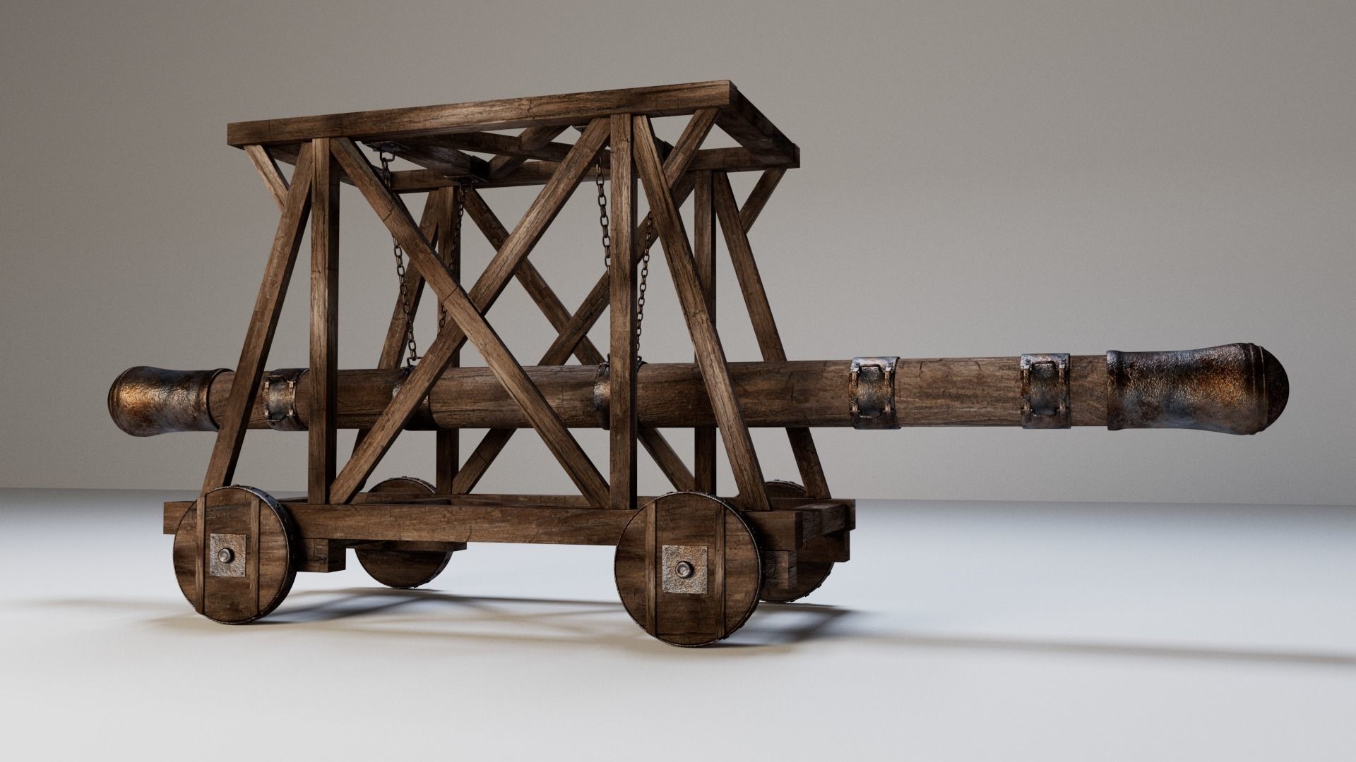 Medieval Battering Ram 3D model | CGTrader