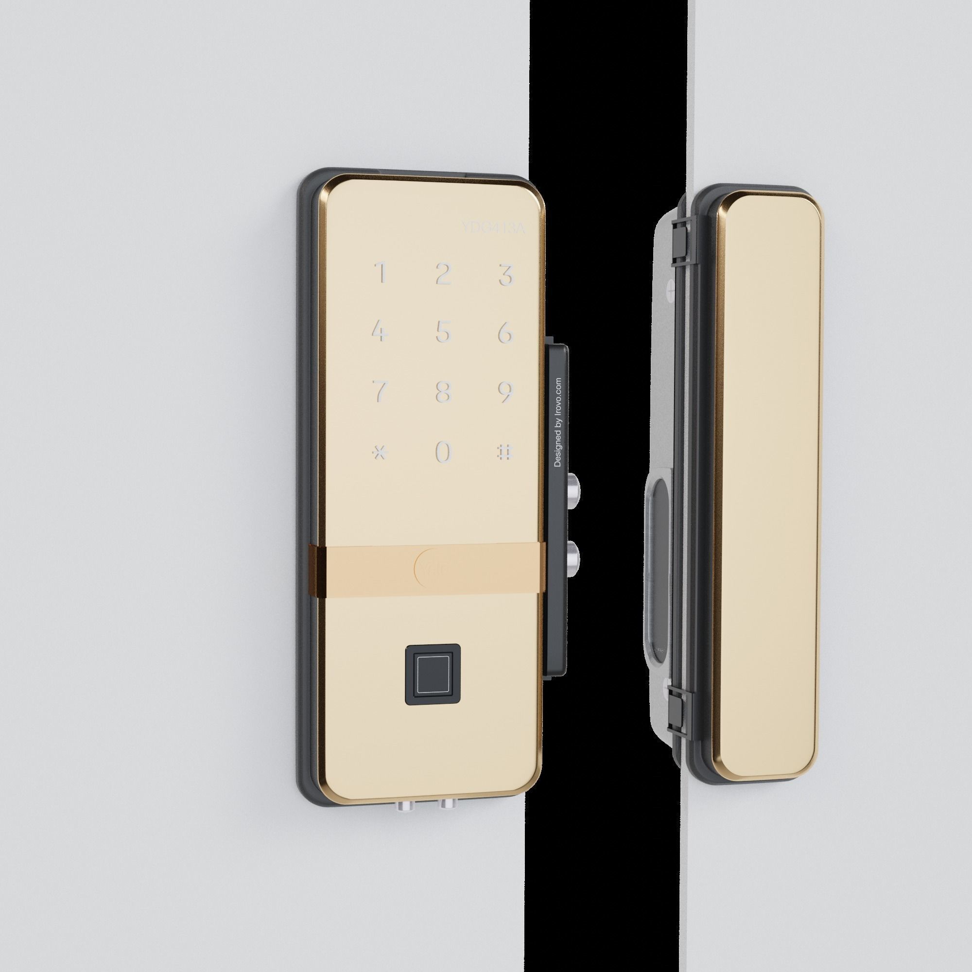 3D model Large Digital Door Lock Low-poly 3D model YDG413A VR / AR ...