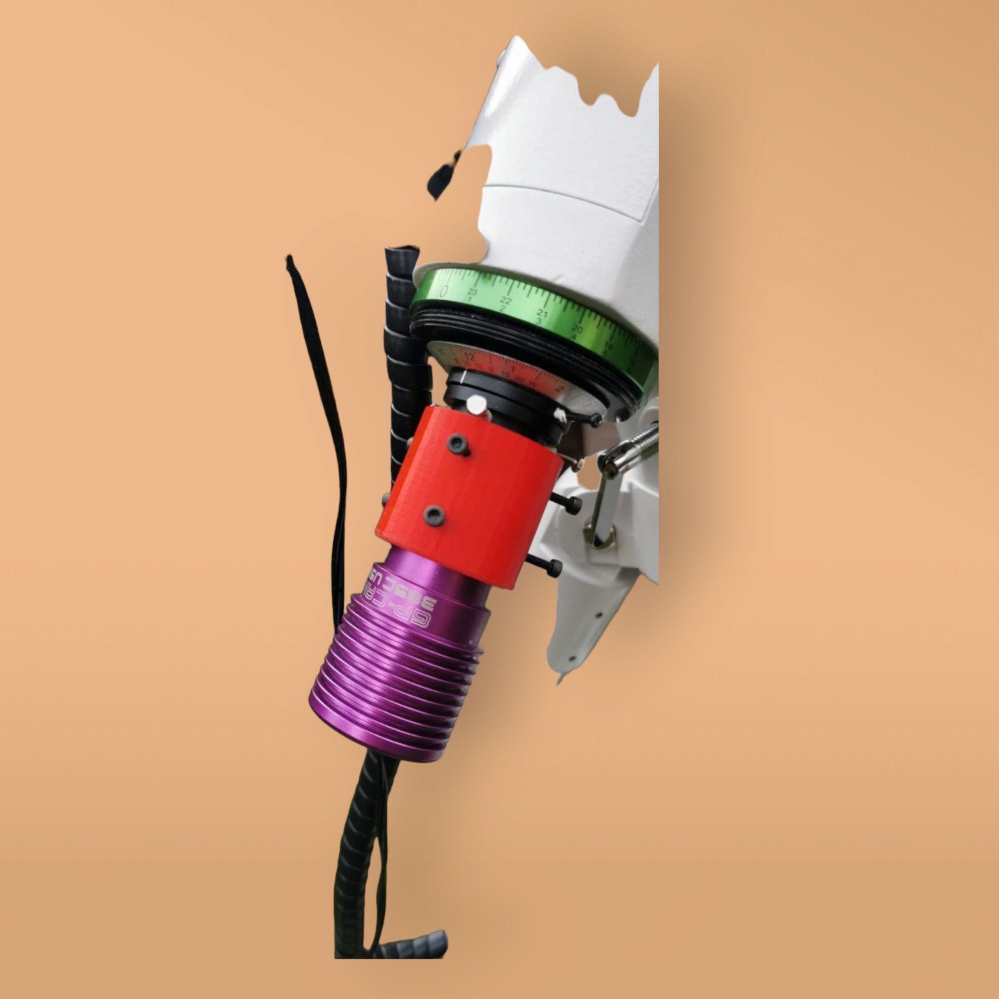 HEQ5 PRO POLAR SCOPE TO CCD DSLR ADAPTER free 3D model 3D printable ...