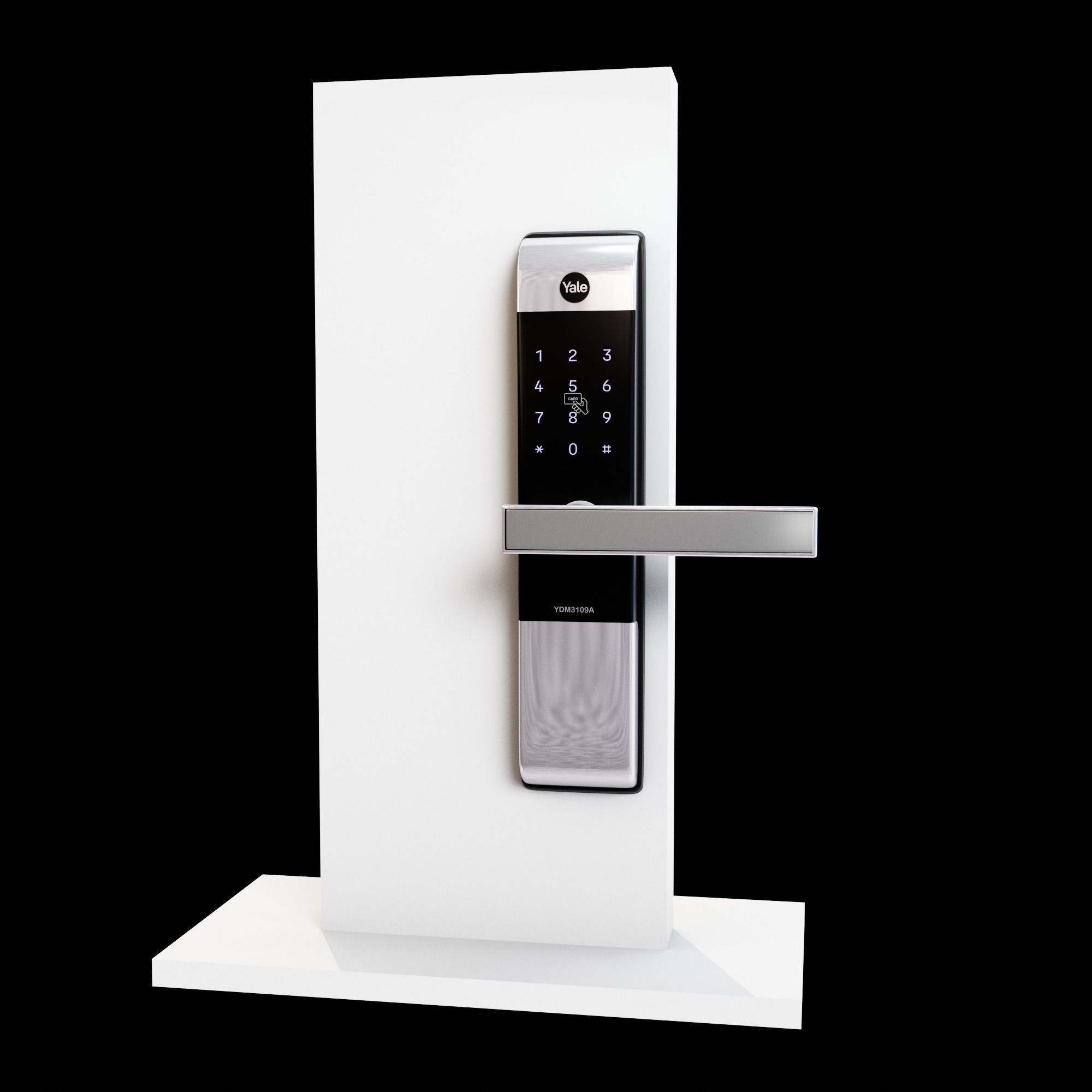 3D model Large Digital Door Lock 3D model YDM 3109A Low-poly 3D mode VR ...