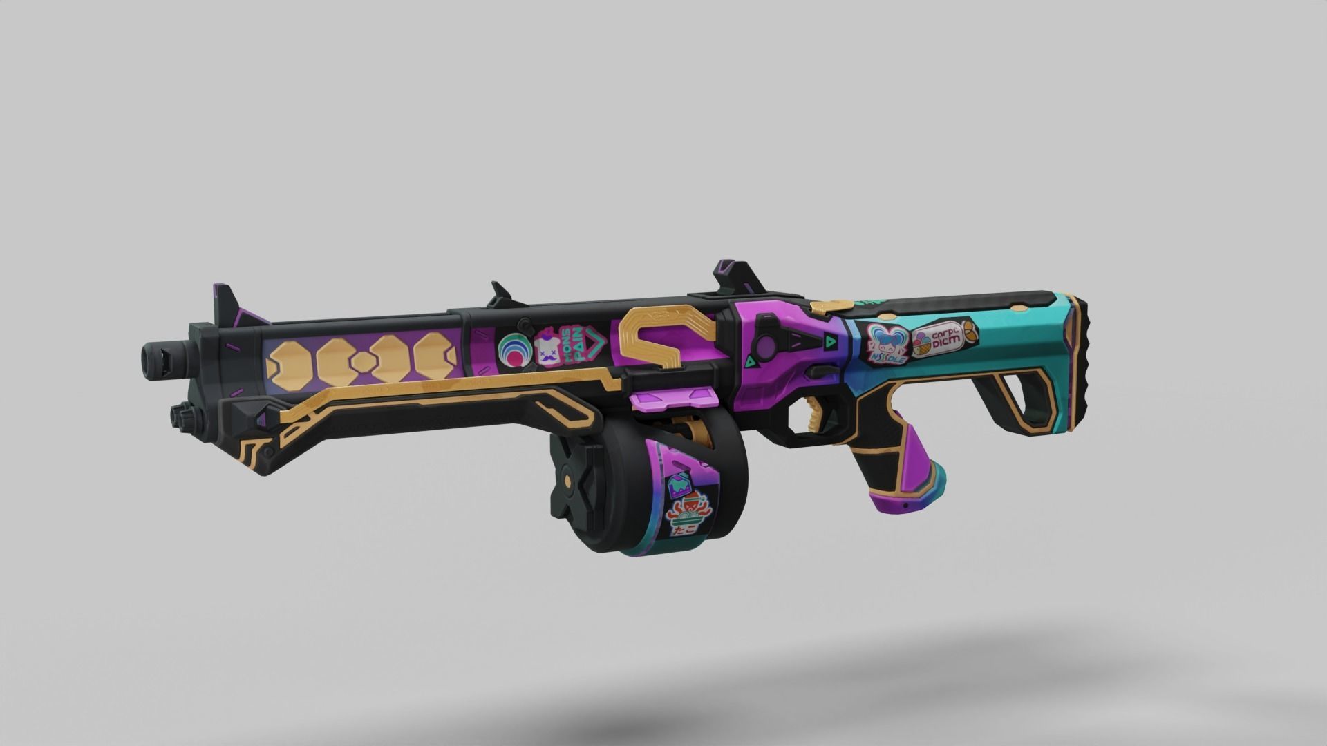 Glitchpop Judge - Valorant 3D model rigged | CGTrader