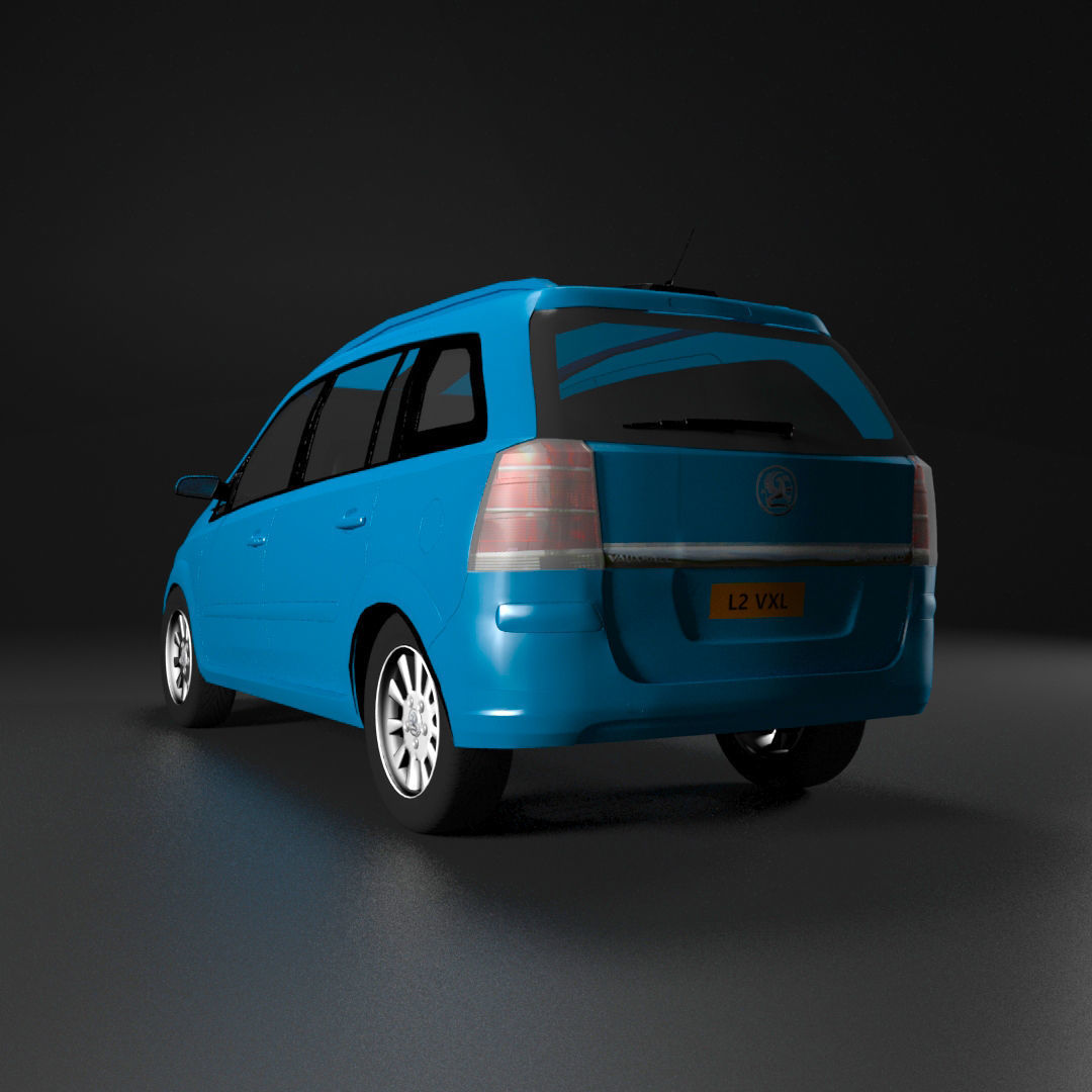 Vauxhall Zafira 2005 3D model rigged | CGTrader