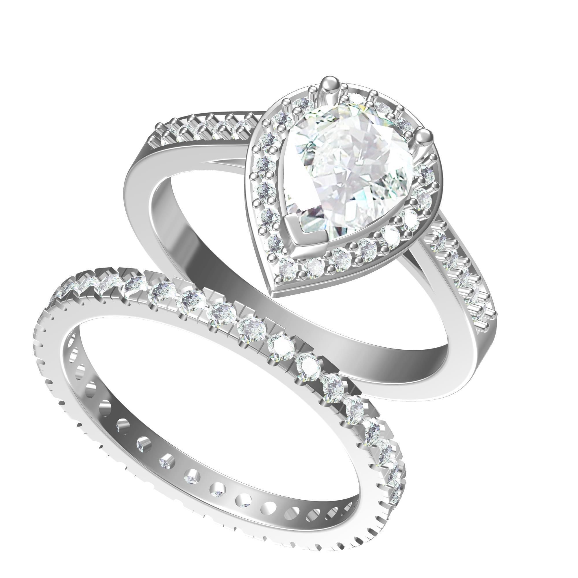 Wedding Ring 3D model 3D printable | CGTrader