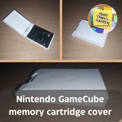 NINTENDO GAMECUBE MEMORY CARTRIDGE COVER free 3D model 3D printable ...