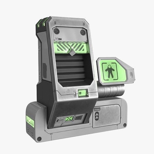 3D model Sci Fi Scanner Display v3 VR / AR / low-poly | CGTrader