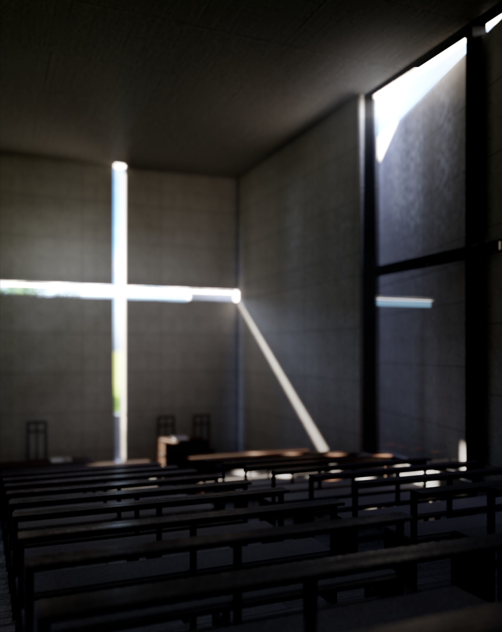 Lumion file - Church of the Light - Tadao Ando 3D model | CGTrader