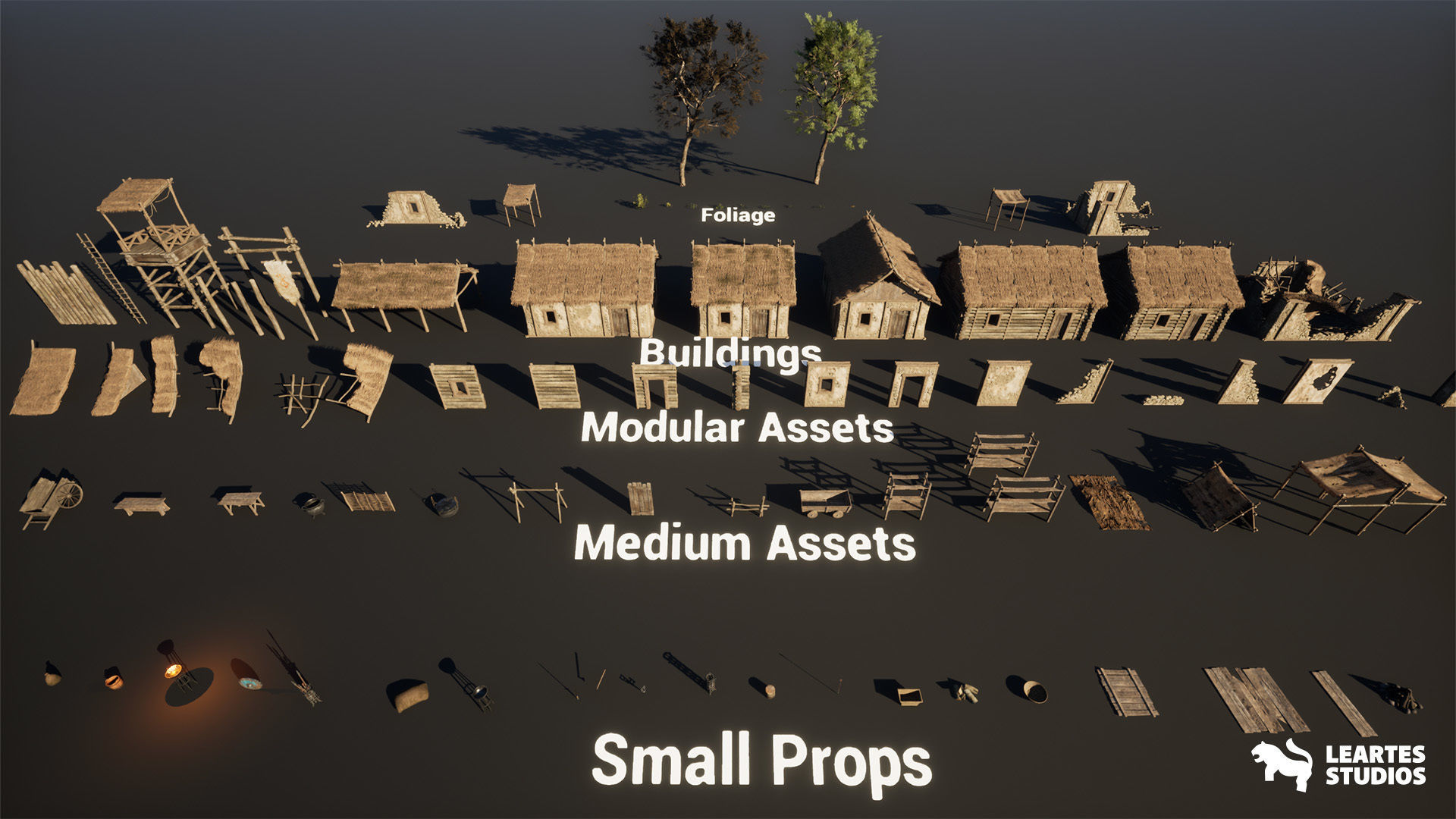 3D model Bandit Valley Village VR / AR / low-poly | CGTrader
