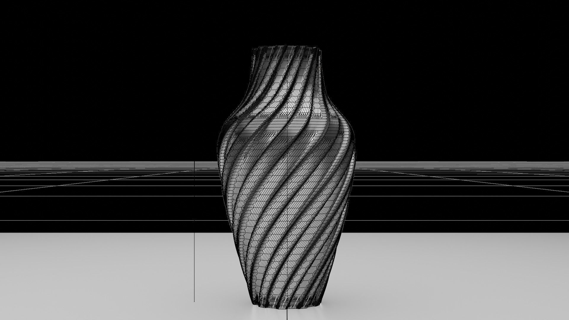 Twisted Wavy Six Vases 3D model 3D printable | CGTrader