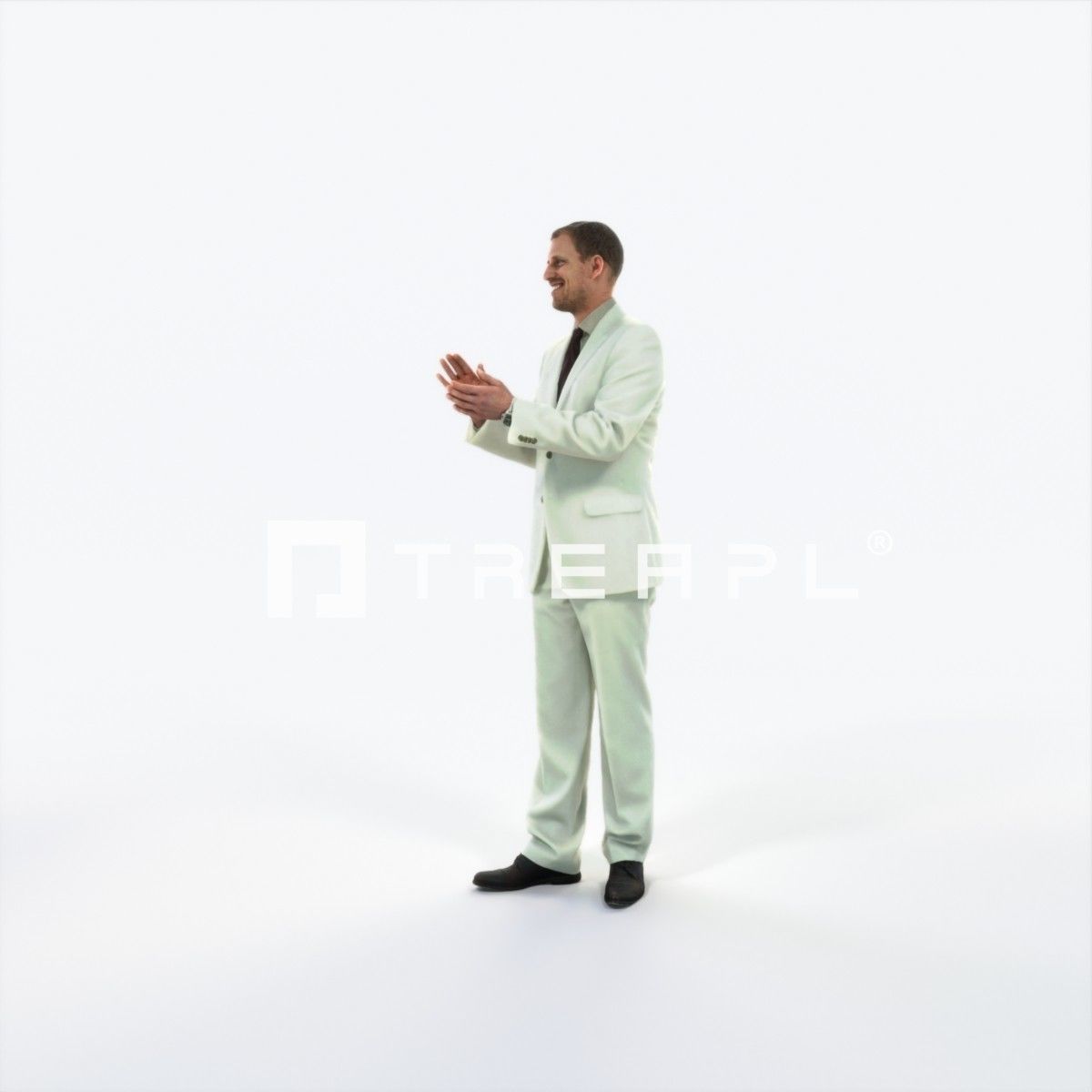 3D model Mistery 07D Clapping Elegant Man VR / AR / low-poly | CGTrader