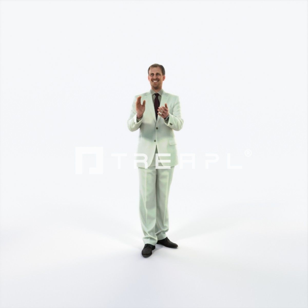 3D model Mistery 07D Clapping Elegant Man VR / AR / low-poly | CGTrader