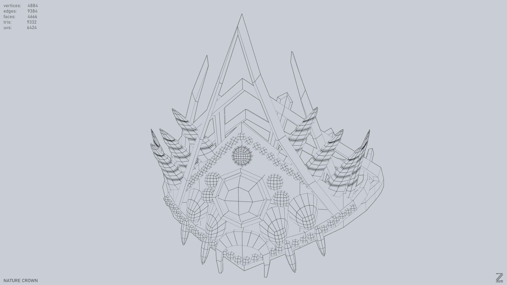 3D model Ocean crown VR / AR / low-poly | CGTrader