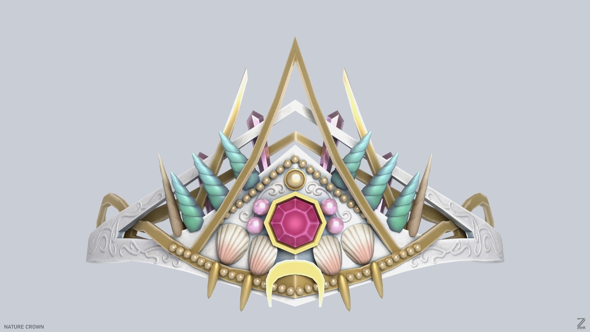 3D model Ocean crown VR / AR / low-poly | CGTrader