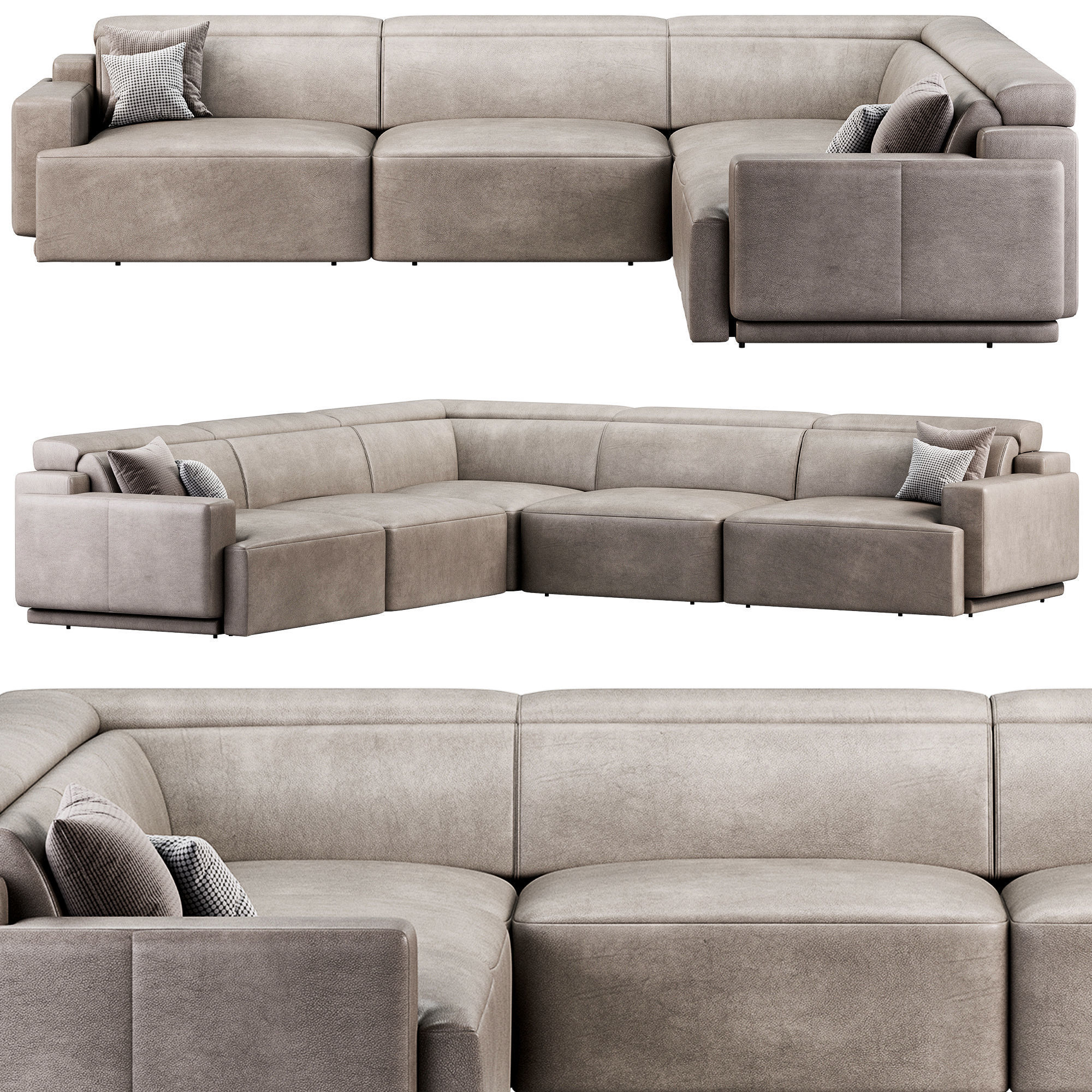 Iago Modular corner Sofa by Natuzzi 3D model | CGTrader