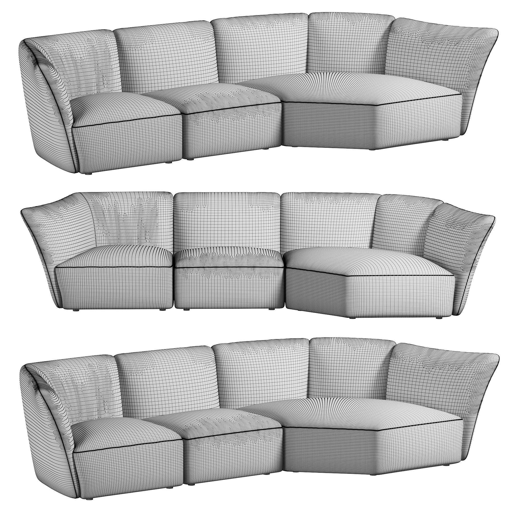 Timeless Sofa by Natuzzi 3D model | CGTrader