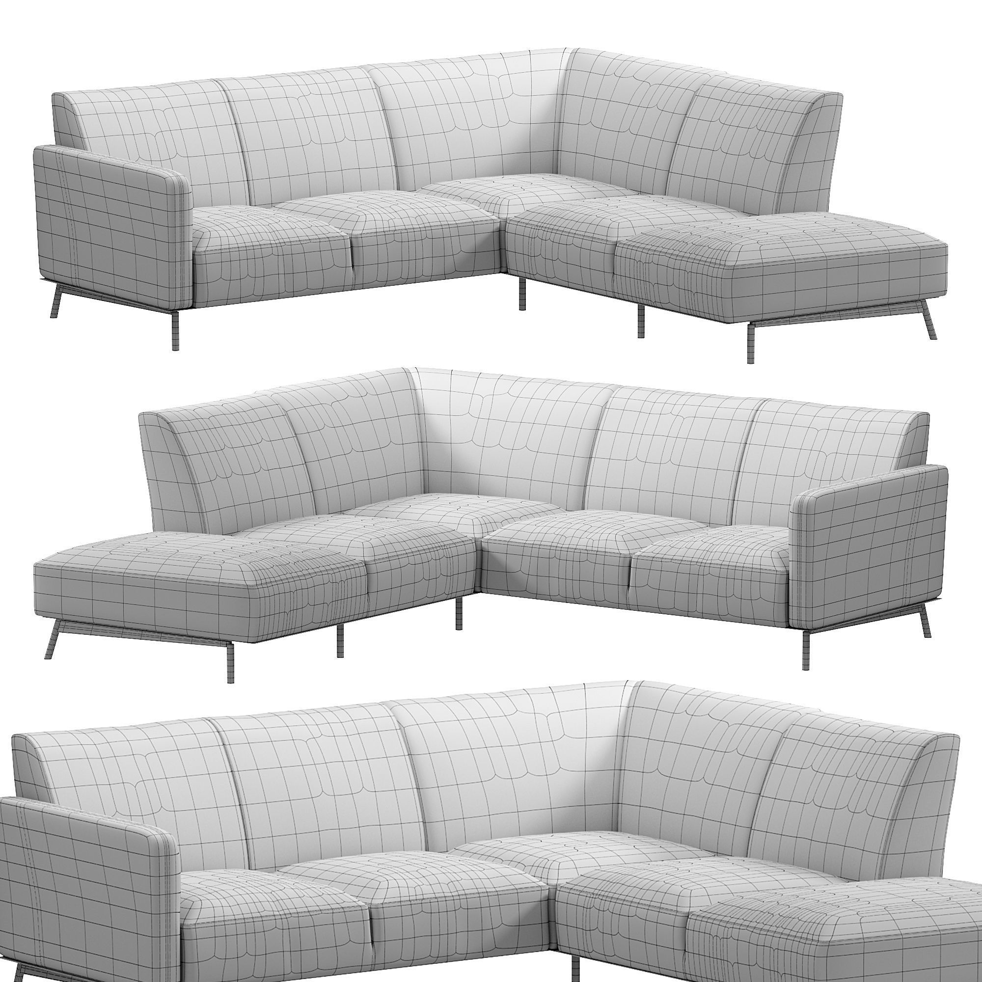 Tratto Sofa by Natuzzi 3D model | CGTrader