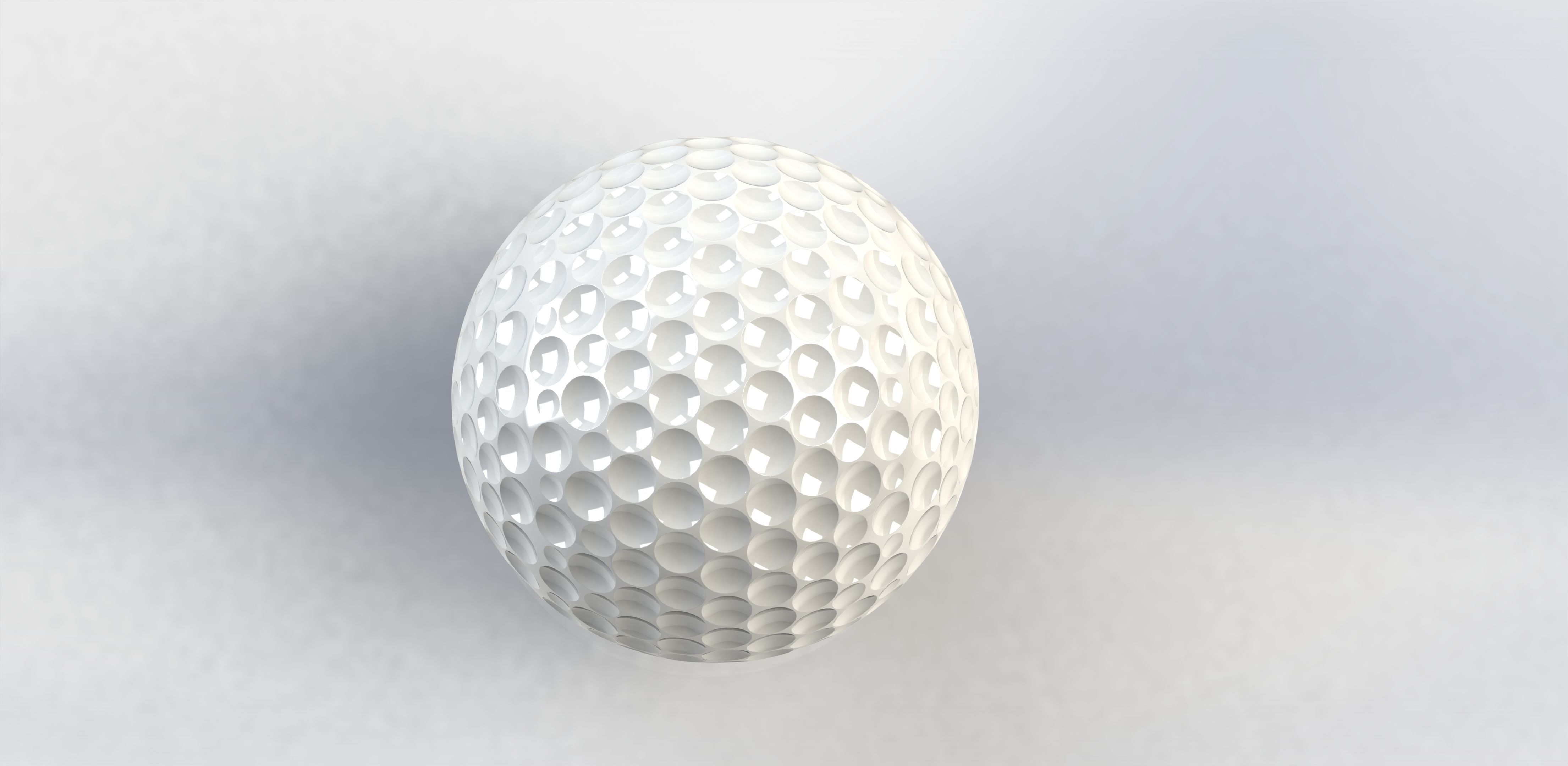 Golf ball Designed in Solidworks 3D model | CGTrader