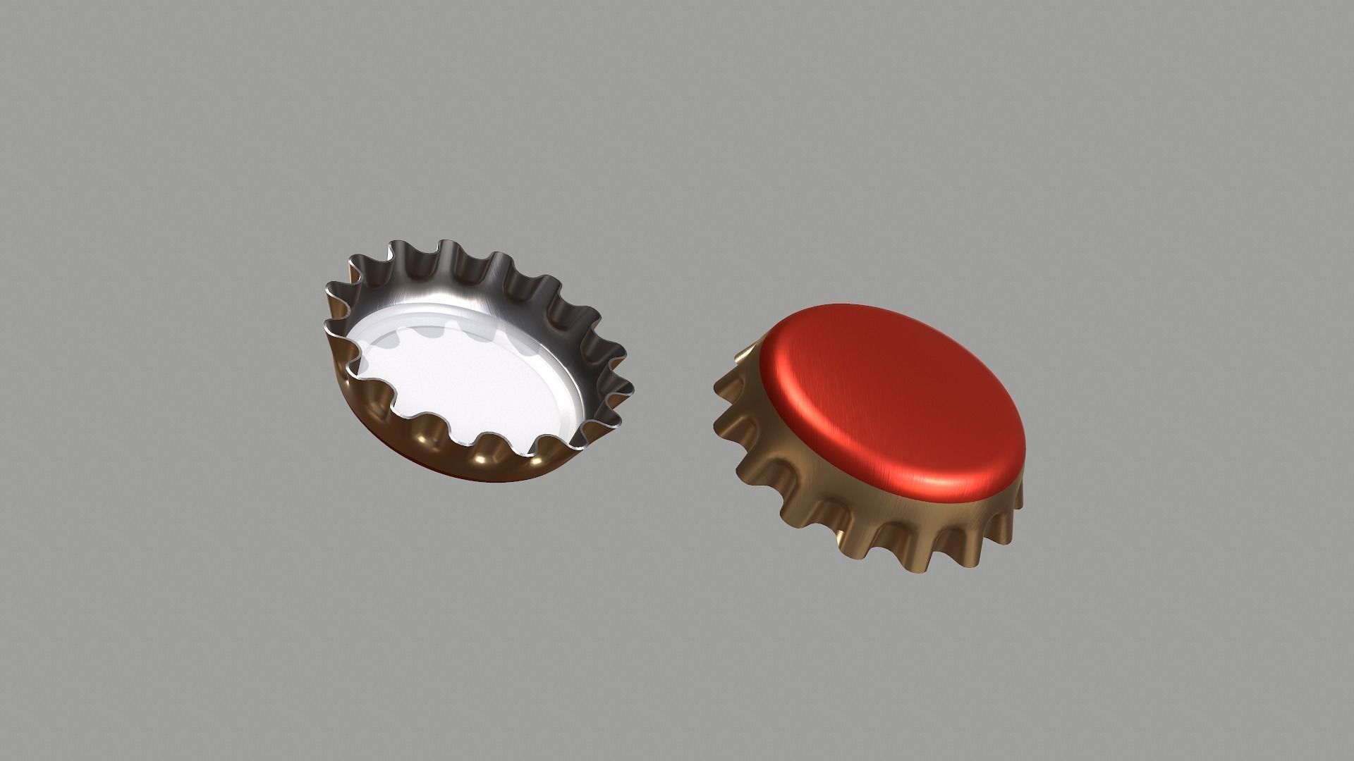 3D model Metal Red Bottle Cap VR / AR / low-poly | CGTrader