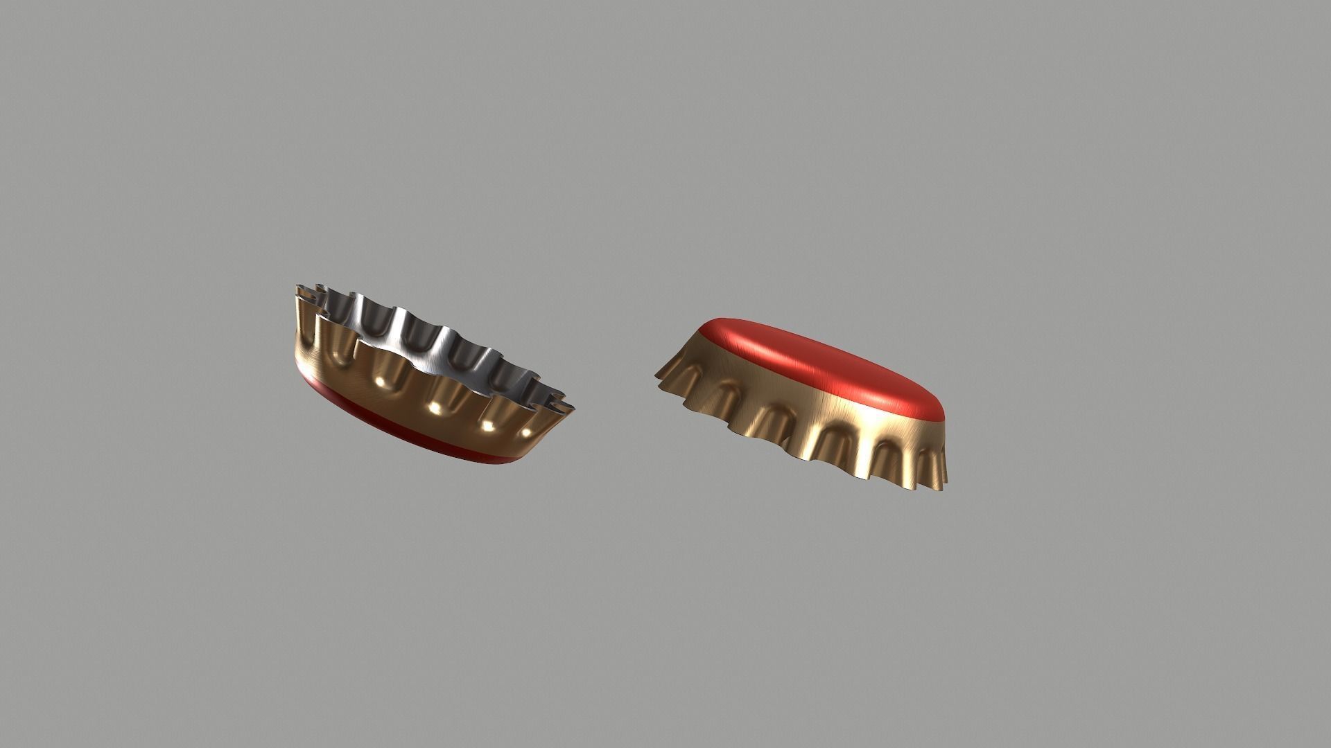 3D model Metal Red Bottle Cap VR / AR / low-poly | CGTrader