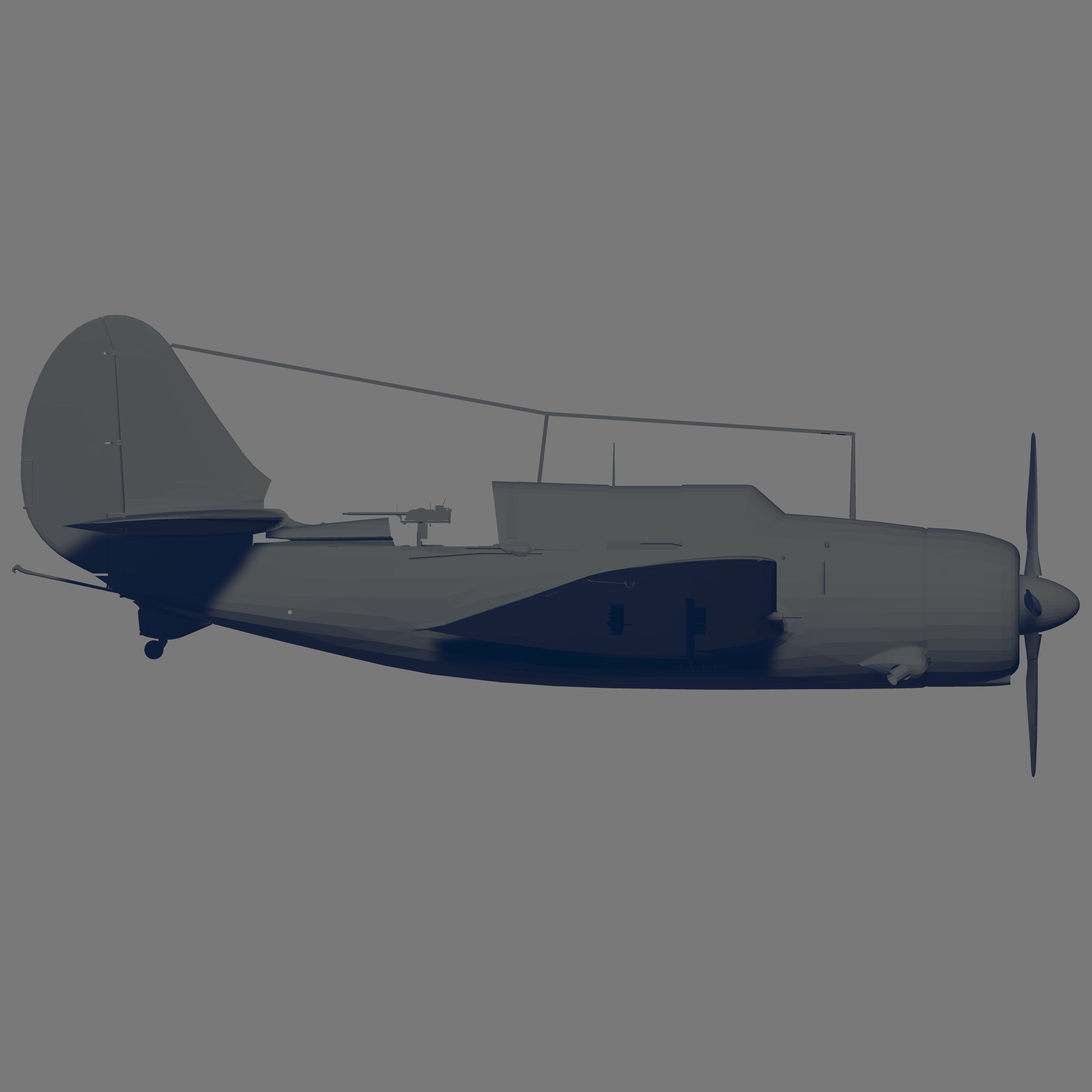 SB2C-4 Helldiver 3D model | CGTrader