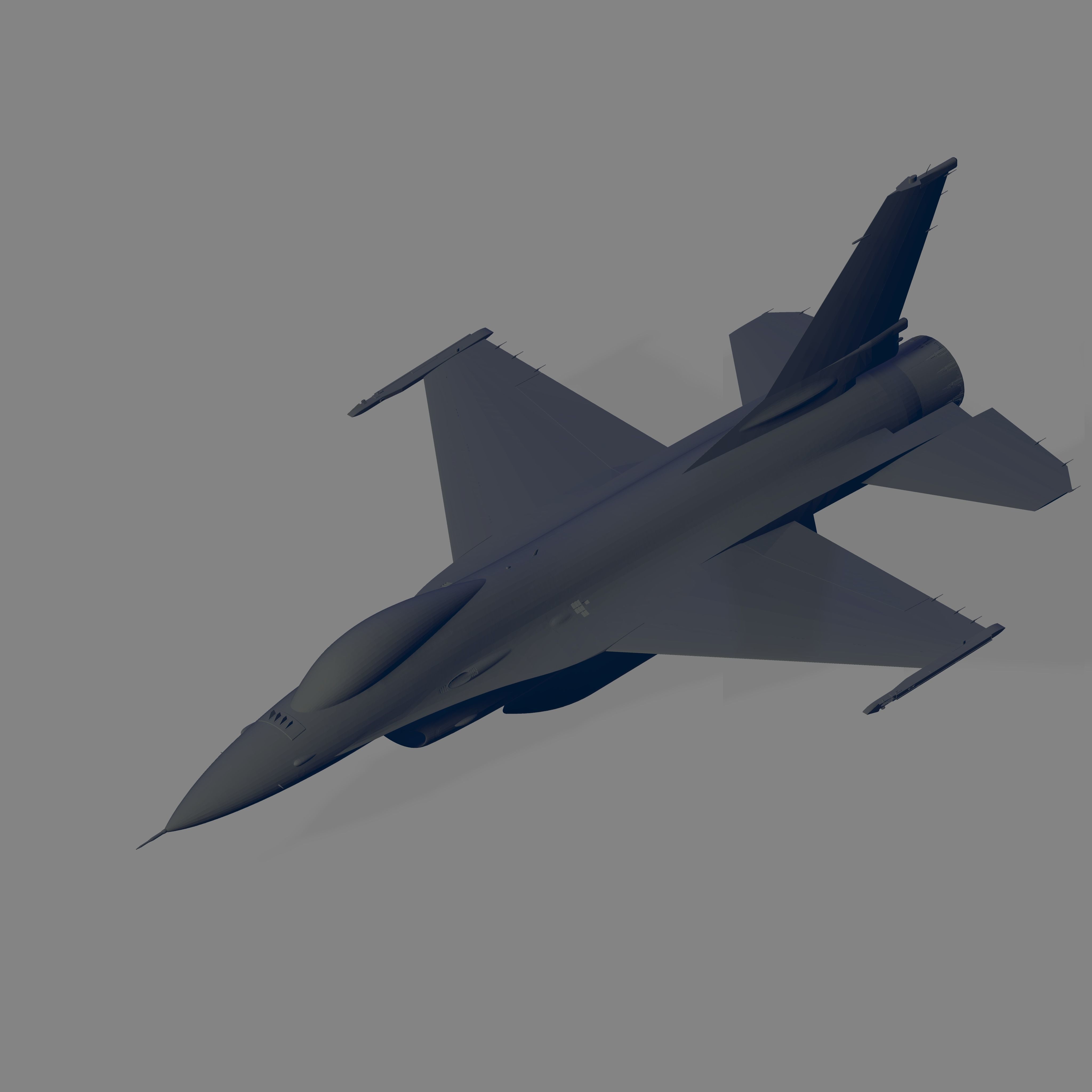 F-16A Block 15 ADF Fighting Falcon 3D model | CGTrader