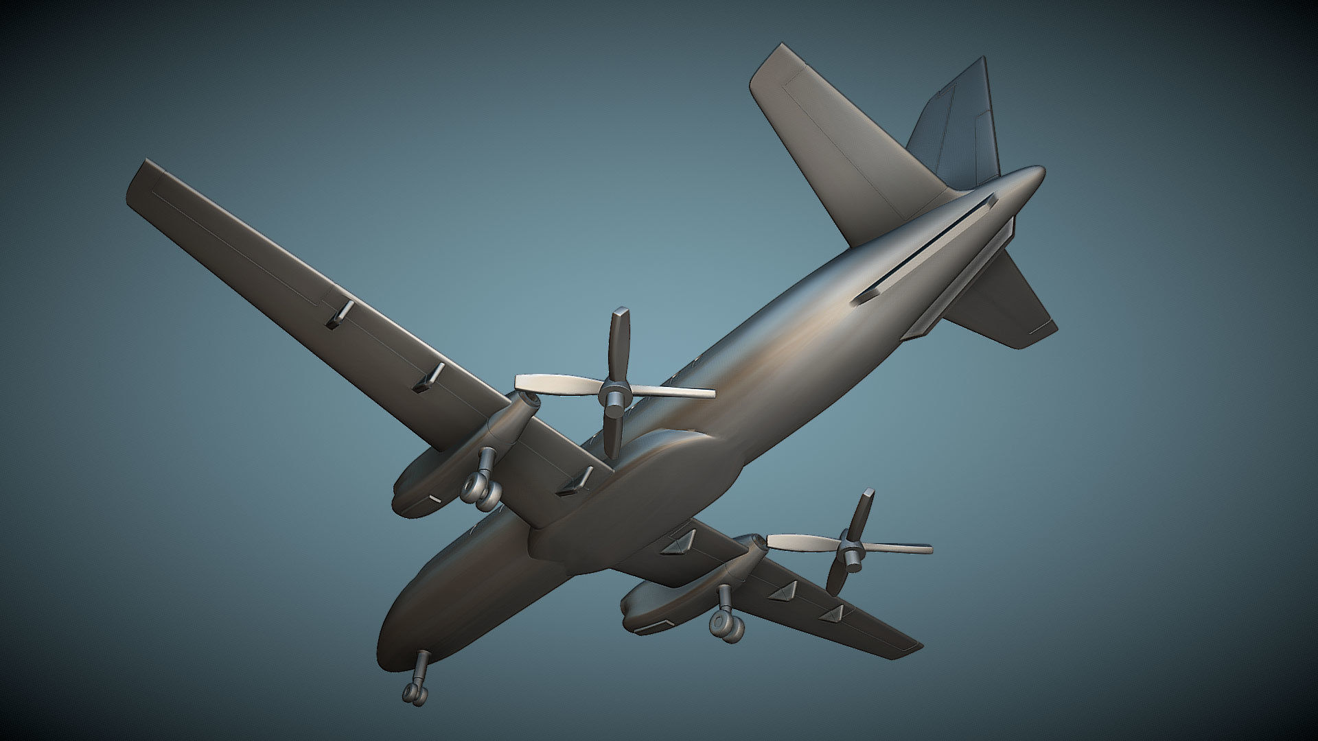 Saab 340A - 3D Printable Model 3D model 3D printable | CGTrader