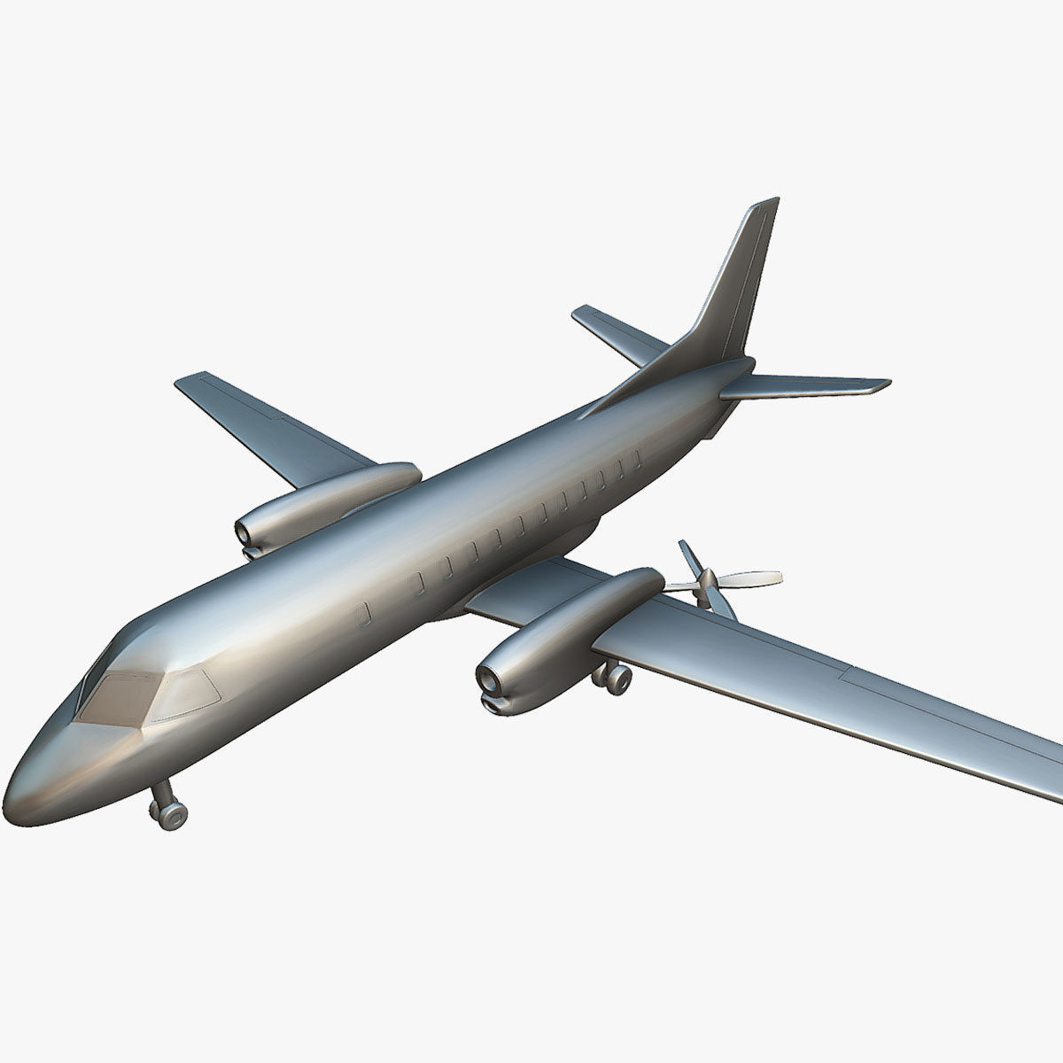 Saab 340A - 3D Printable Model 3D model 3D printable | CGTrader