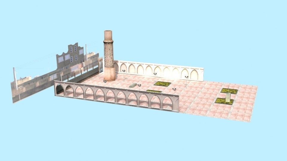 3D model Shams Tabrizi tomb VR / AR / low-poly | CGTrader