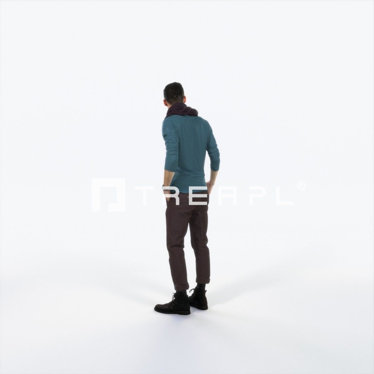 3D model Posture 03H Couple Casual Man VR / AR / low-poly | CGTrader