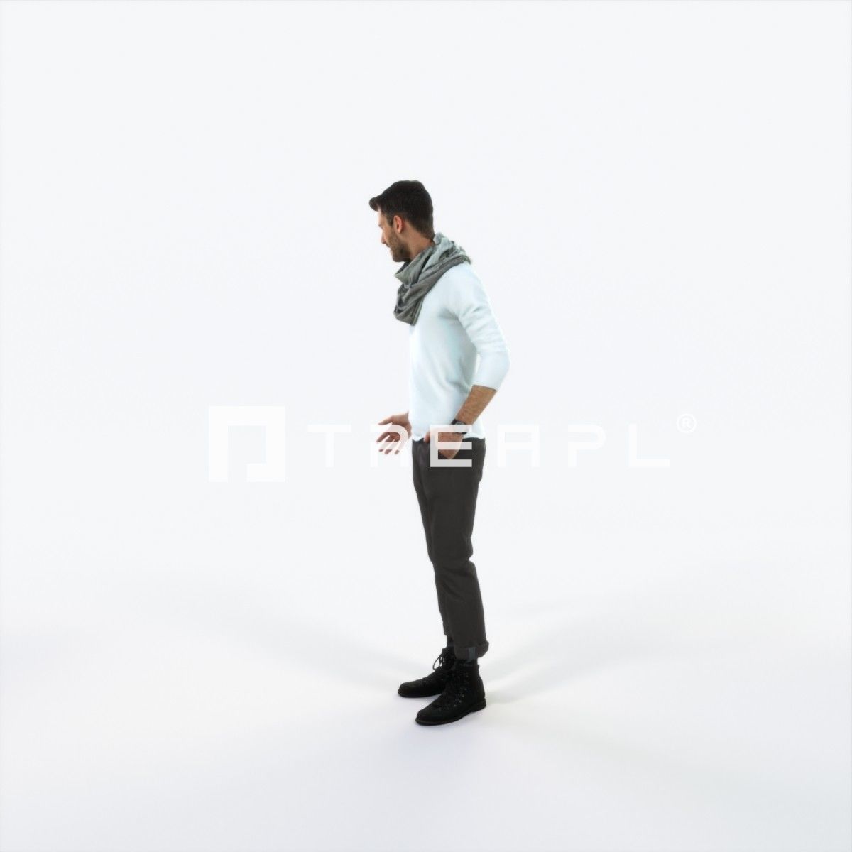 3D model Posture 03C Couple Casual Man VR / AR / low-poly | CGTrader