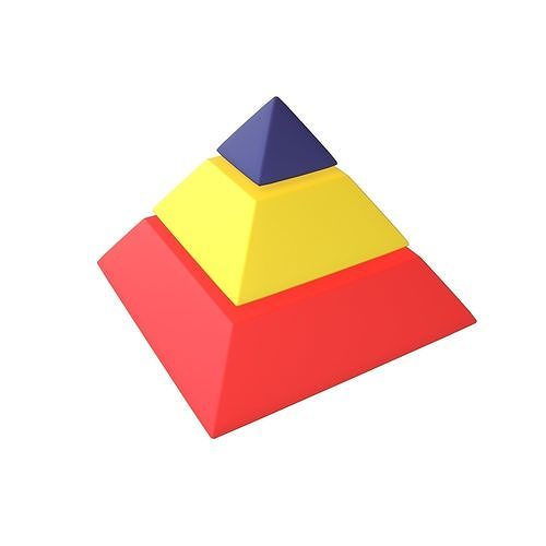 3D model Layer Pyramid v1 001 VR / AR / low-poly | CGTrader